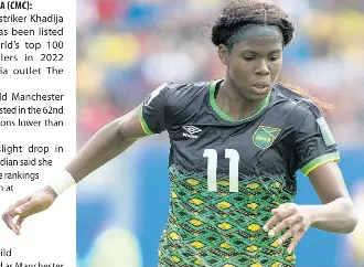 Reggae Girlz captain remains among Guardian’s top 100 female footballer ...