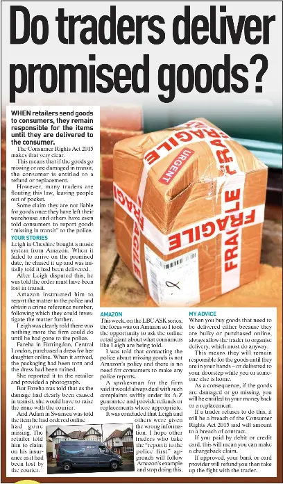 Do traders deliver promised goods? - PressReader