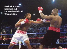 Lewis’ title fight in SA still Berman’s crowning moment - PressReader
