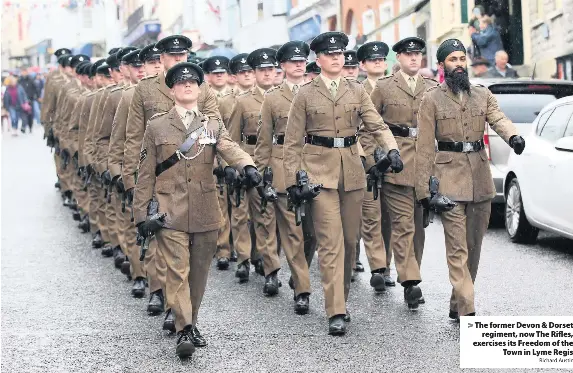 Rifles Regiment enjoy Freedom of the Town - PressReader