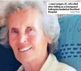 Derriford halted large helicopter­s after death - PressReader