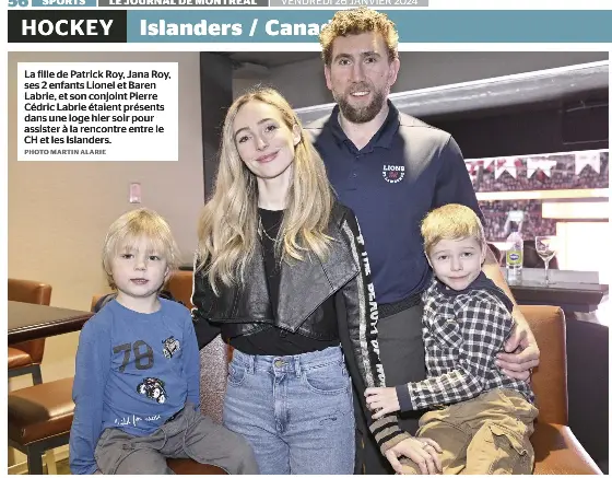 Dans une loge pour voir grand-papa coacher - PressReader