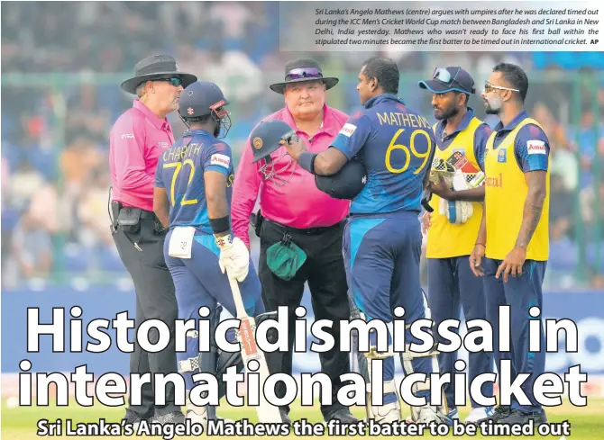 Historic dismissal in internatio­nal cricket - PressReader