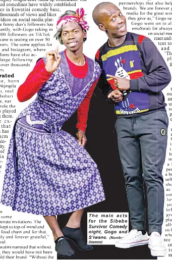 Gogo, S’lwane applaud media - PressReader