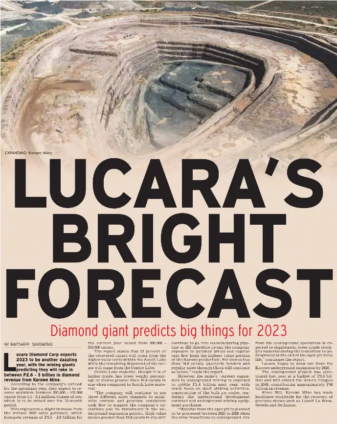 LUCARA’S BRIGHT FORECAST - PressReader