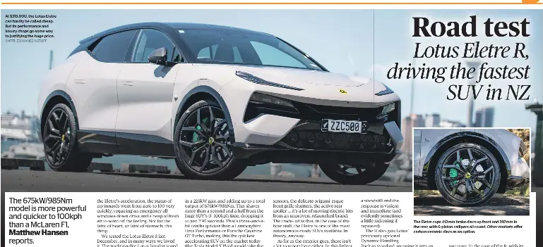 Lotus Eletre R, driving the fastest SUV in NZ - PressReader