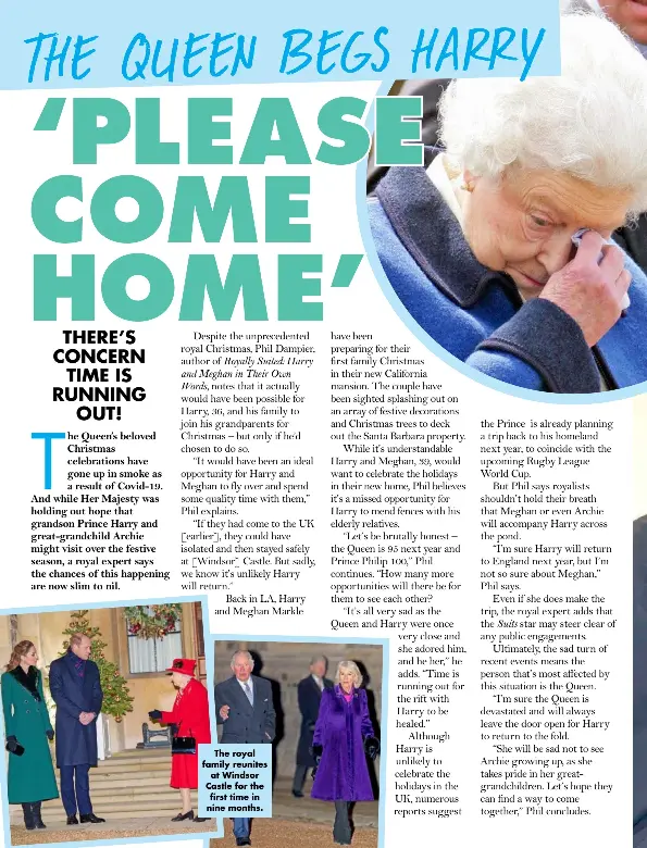 THE QUEEN BEGS HARRY ‘PLEASE COME HOME’ - PressReader