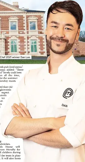 MasterChef Dan to ply trade in historic venue 2021 winner creates menu ...