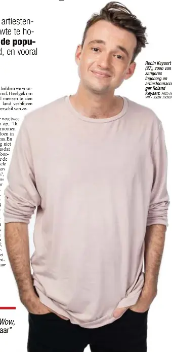 Zoon van Ingeborg maakt u straks wakker op MNM - PressReader