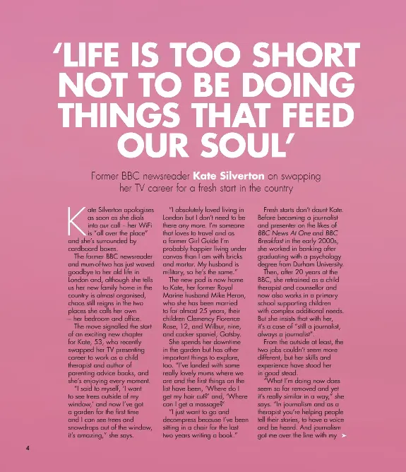 ‘life is too Short not to be doing things that feed our Soul’ - PressReader