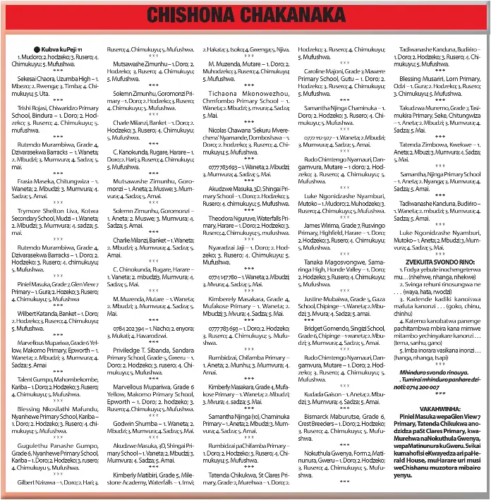 CHISHONA CHAKANAKA - PressReader