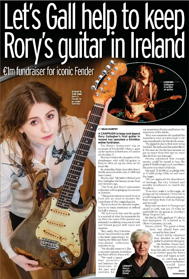 Let’s Gall help to keep17 Rory’s guitar in Ireland - PressReader