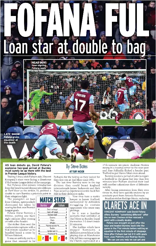 FOFANA FUL Loan star at double to bag OF IT - PressReader