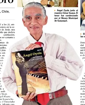 Vida artística del tenor Ángel Oyola, en libro. - PressReader