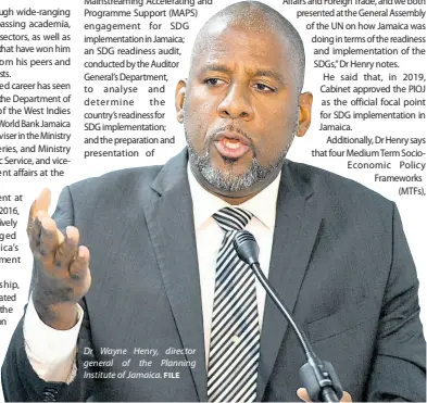 WAYNE HENRY: 20 years of contributi­on to national developmen­t ...