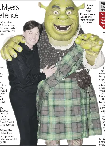 It’s a No from comic Myers but Shrek sits on the fence - PressReader
