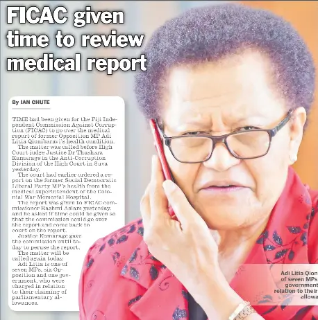 FICAC given time to review medical report - PressReader