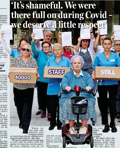 ‘It’s shameful. We were there full on during Covid – we deserve a little respect’ - PressReader