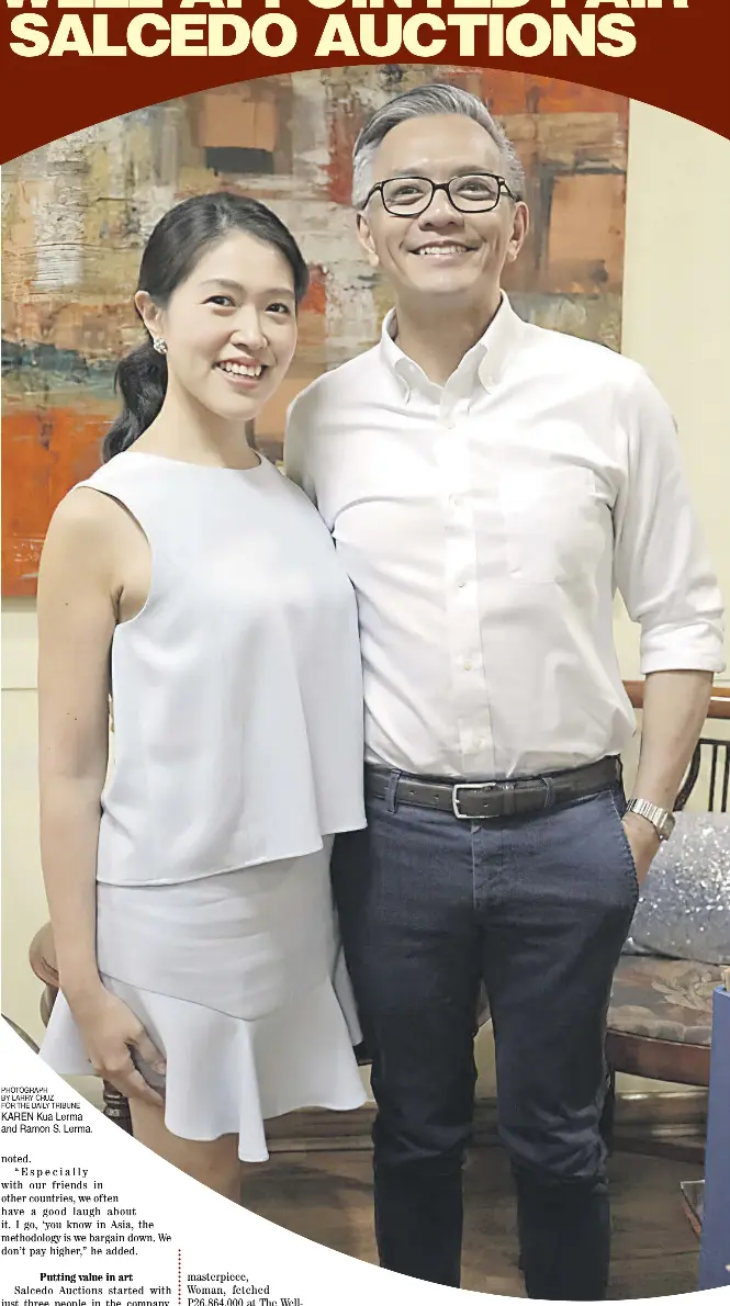 RICHIE AND KAREN LERMA: THE WELL-APPOINTED PAIR OF SALCEDO AUCTIONS ...