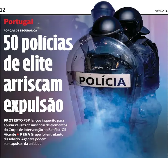 50 polícias de elite arriscam expulsão - PressReader