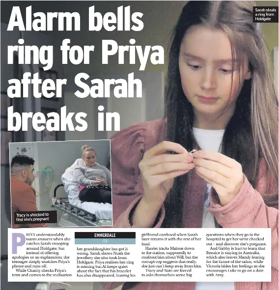Alarm bells ring for Priya after Sarah breaks in - PressReader