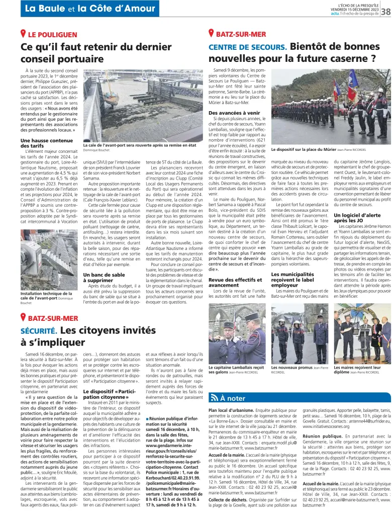 Ce qu’il faut retenir du dernier conseil portuaire - PressReader