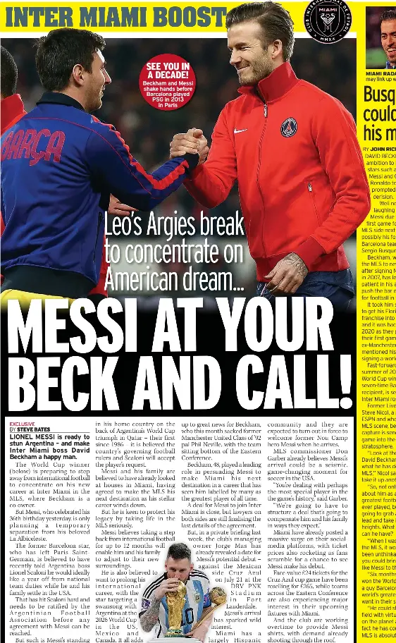 MESSI AT YOUR BECK AND CALL! - PressReader