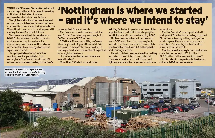 ‘Nottingham is where we started – and it’s where we intend to stay ...