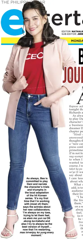 Bea Alonzo begins acting journey in GMA via Start-Up Ph - PressReader