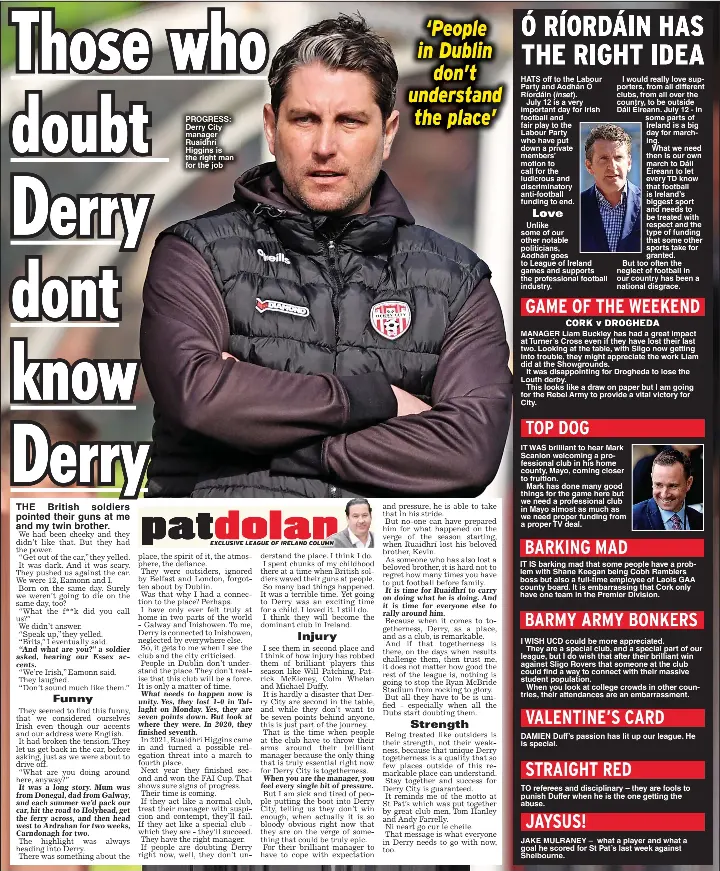 Those who doubt Derry dont know Derry - PressReader