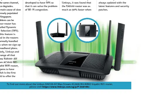 Exclusive to StarHub, the Linksys EA8100 router has one killer feature ...