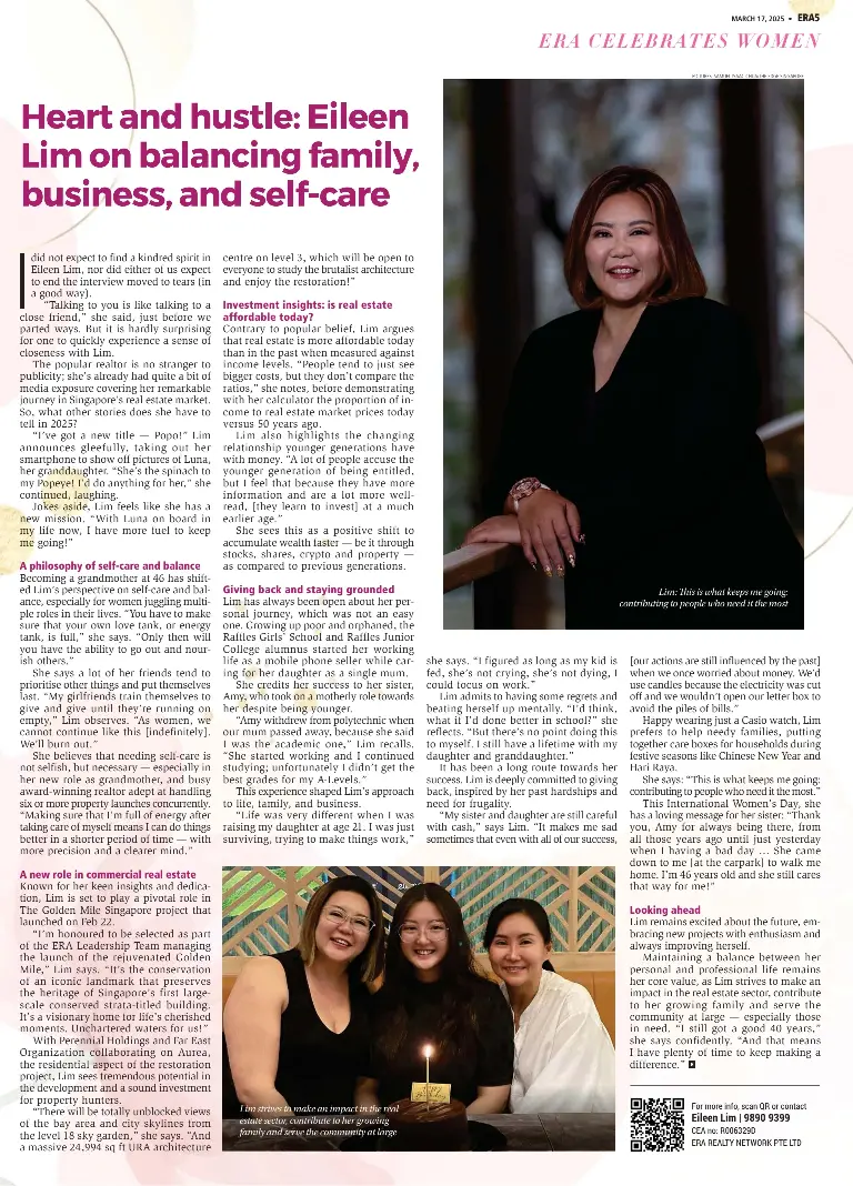 Heart and hustle: Eileen Lim on balancing family, business, and self-care - PressReader