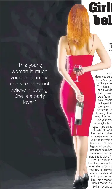 Girlfriend does not believe in saving her money - PressReader