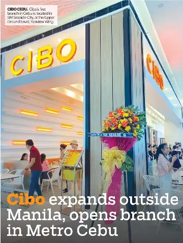 Cibo expands outside Manila, opens branch in Metro Cebu - PressReader