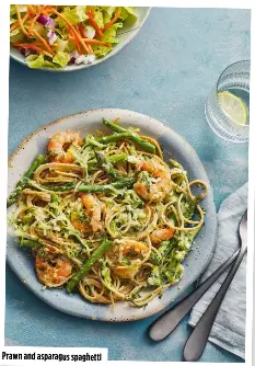 Prawn and asparagus spaghetti - PressReader