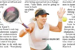 Collins keeps fine form, reaches semis - PressReader