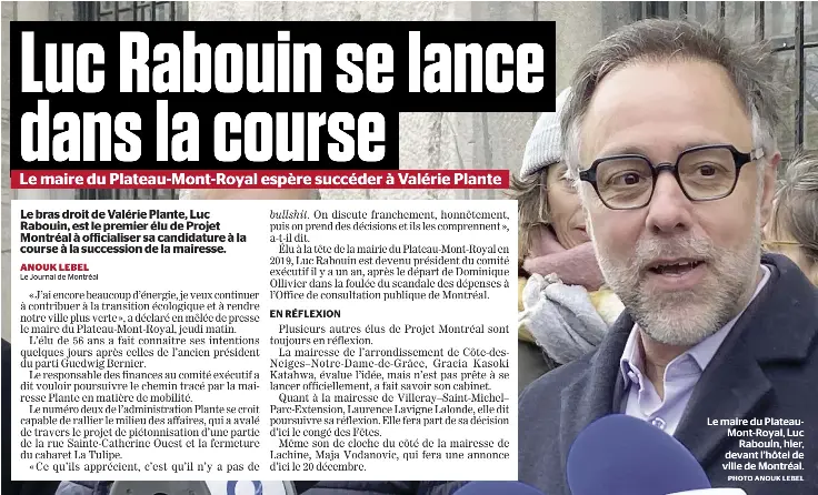 Luc Rabouin se lance dans la course - PressReader