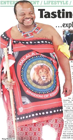 Tasting the fabric of royalty …exploring the significan­ce of Swati ...