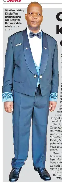 Concourt: Vhavenda kingship lies in the hands of the royal council ...
