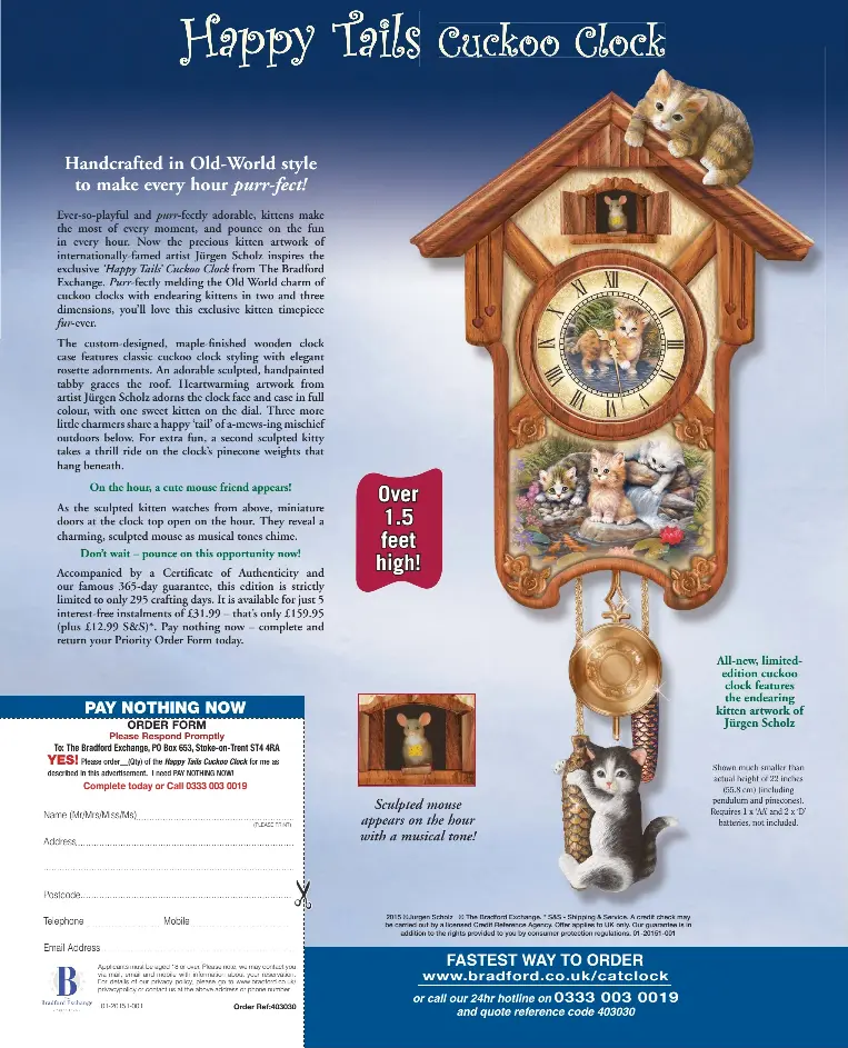 Happy Tails Cuckoo Clock - PressReader