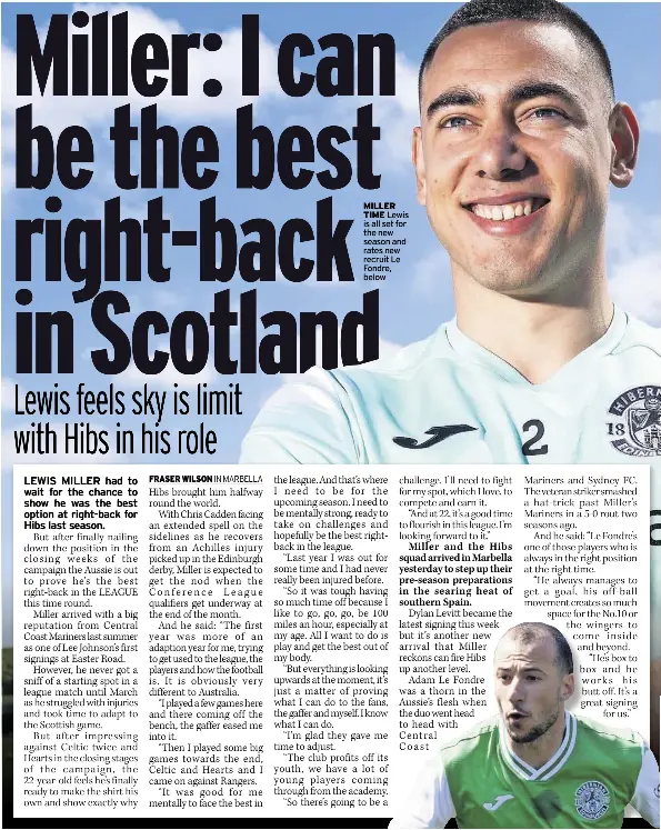 Miller: I can be the best right-back in Scotland - PressReader