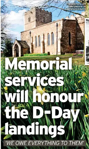 Memorial services will honour the D-Day landings - PressReader