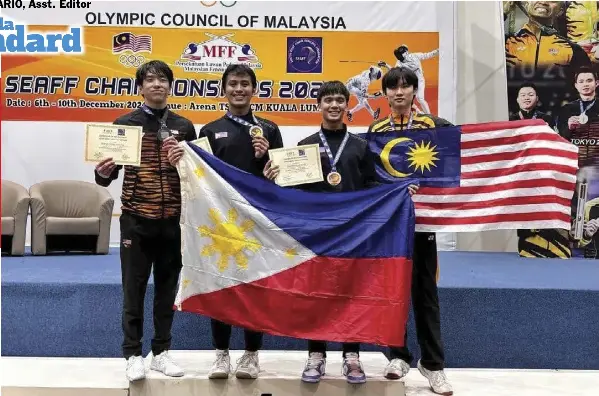 Dominant Filipino fencers flex might with 4 golds in SEA meet - PressReader