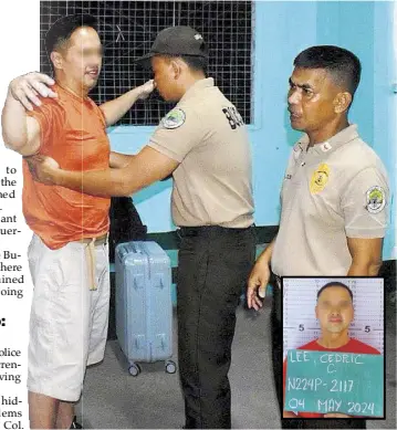 Cedric Lee transferre­d to Bilibid - PressReader