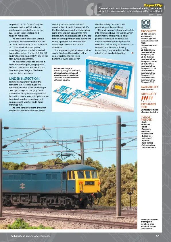 PressReader - Model Rail (UK): 2016-07-28 - Model catenary