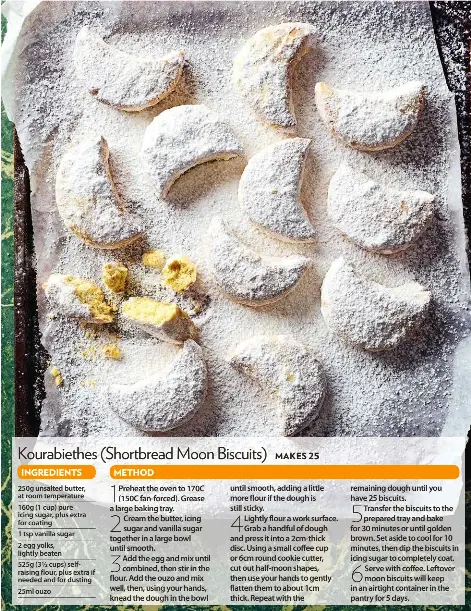 Kourabieth­es (Shortbread Moon Biscuits) - PressReader