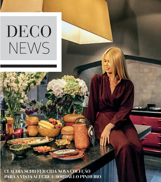 CLAUDIA SCHIFFER CRIA NOVA COLEÇÃO PARA A VISTA ALEGRE E BORDALLO ...