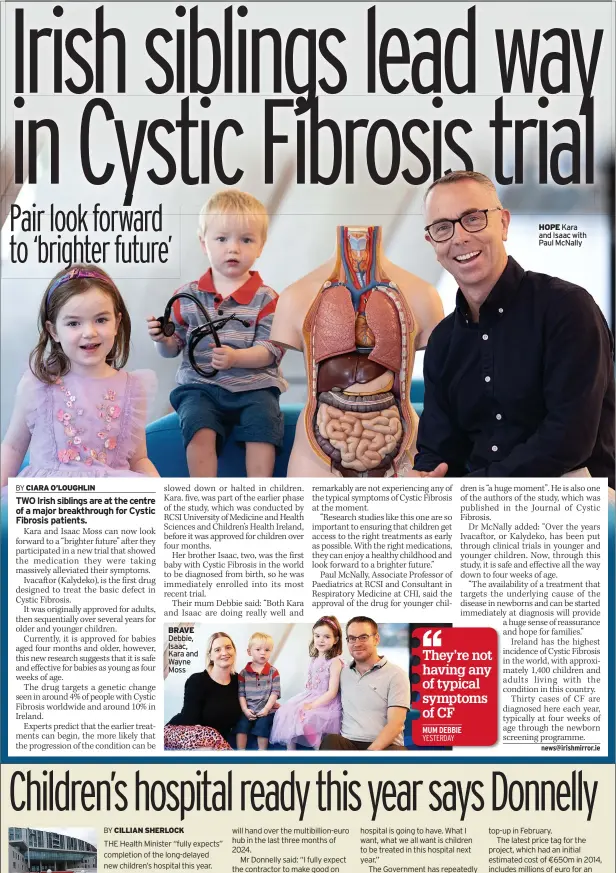 Irish siblings lead way21 in Cystic Fibrosis trial - PressReader