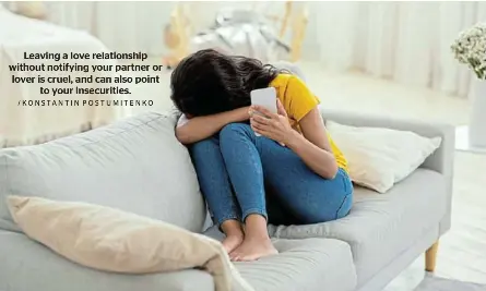 The cowardly act of ghosting in relationsh­ips - PressReader