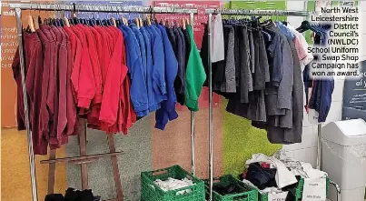 Swap shop school uniform campaign scoops an award - PressReader